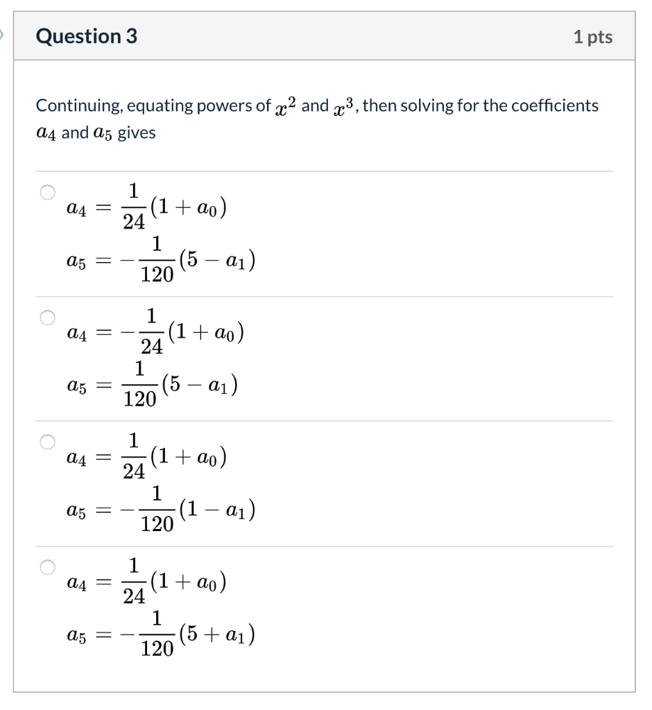 Solved Find a power series solution to the ODE 1 Y" + y = 1 | Chegg.com