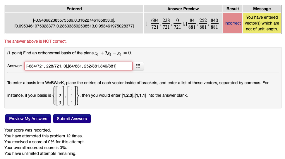 Solved Entered Answer Preview Result Message | Chegg.com