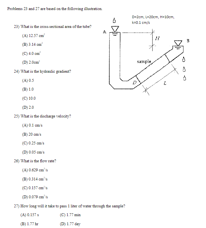 Solved Problems 23 and 27 are based on the following | Chegg.com