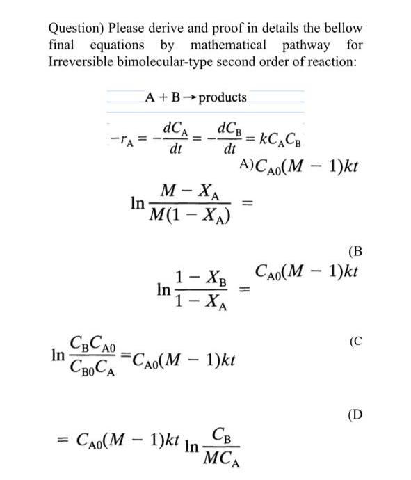Solved Question) Please derive and proof in details the | Chegg.com