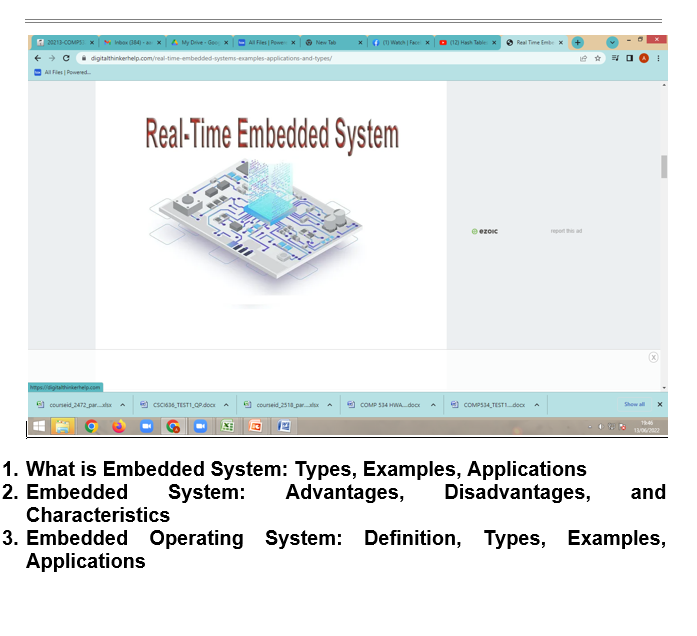 Solved (1) Watch | Face x Real-Time Embedded System Spir | Chegg.com