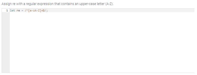 Solved Assign re with a regular expression that contains an | Chegg.com