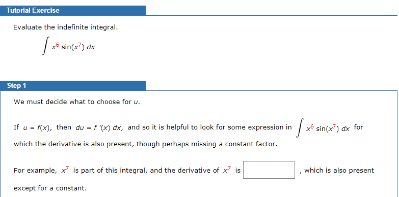 Solved Tutorial Exercise Evaluate the indefinite integral. | Chegg.com