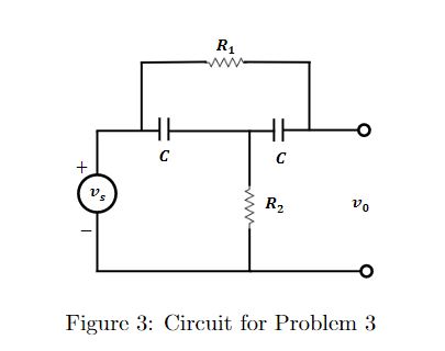 Solved Obtain the transfer function T(s) = V0(s)/Vs(s) for | Chegg.com