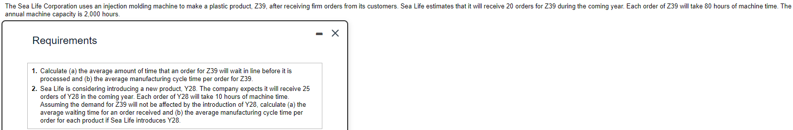 Solved Requirements 1. Calculate (a) the average amount of | Chegg.com