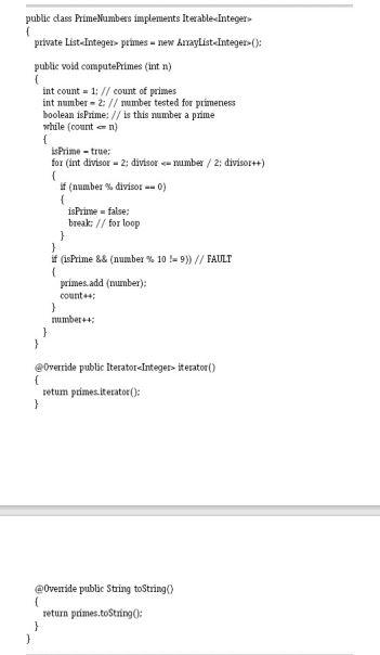 Solved 6. Consider the following example class. PrimeNumbers | Chegg.com
