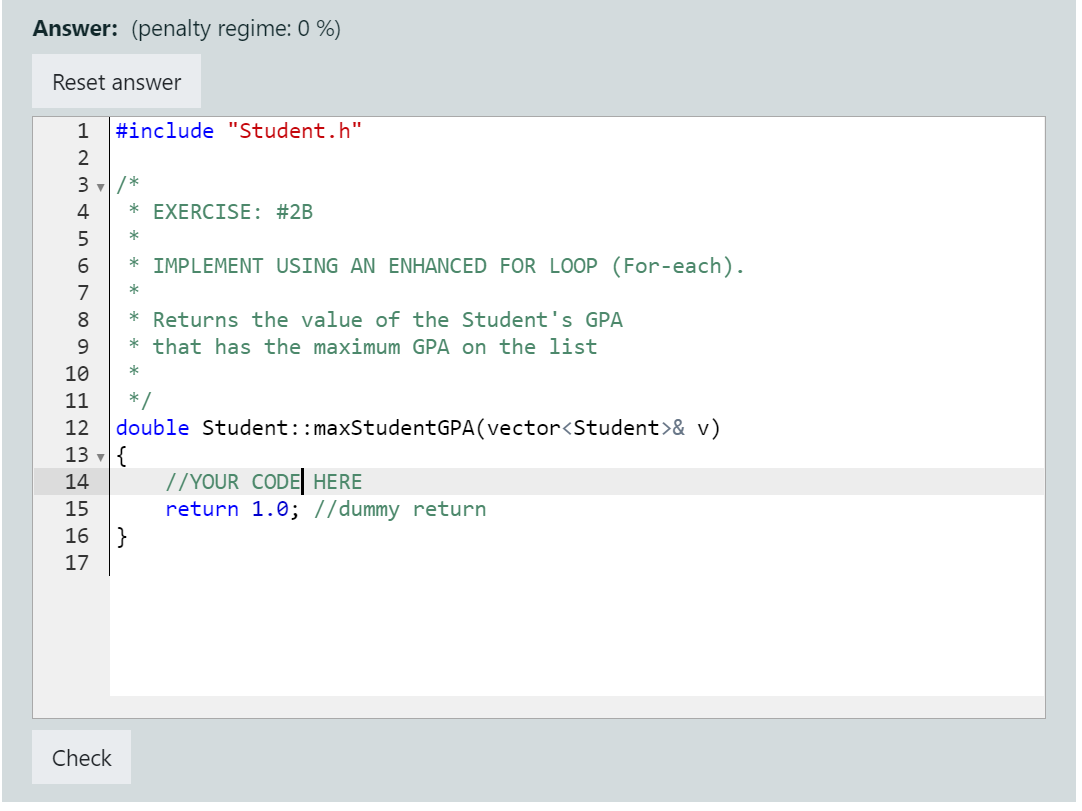 Solved Exercise 2B YOU MUST IMPLEMENT IT USING AN ENHANCED | Chegg.com