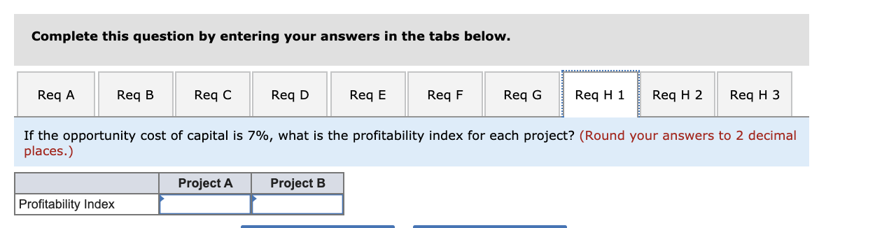 Solved Consider the following two projects: Project A | Chegg.com