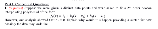 Part I: Conceptual Questions: 1. [5 points] Suppose | Chegg.com