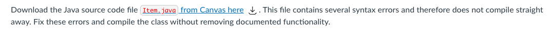 Solved Download the Java source code file from Canvas here | Chegg.com