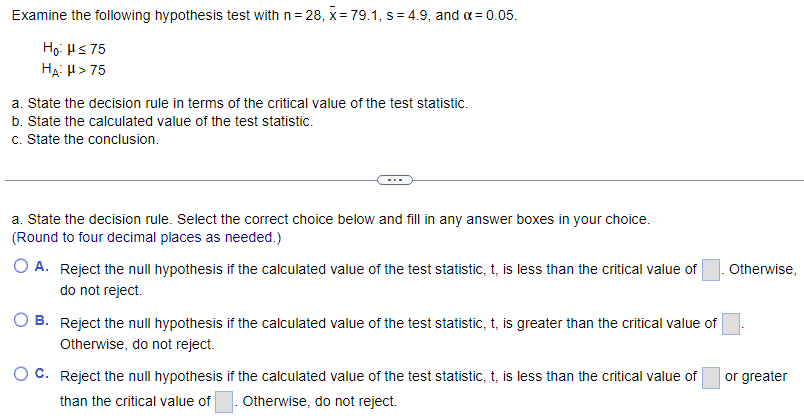 Solved Examine the following hypothesis test with | Chegg.com
