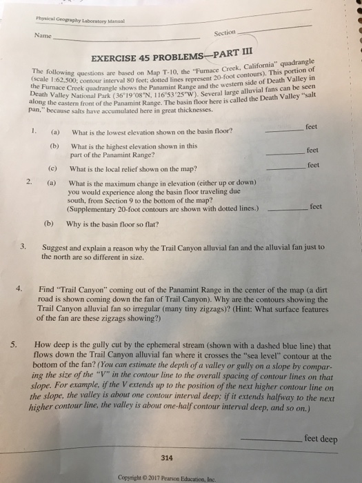 Solved Name Section EXERCISE 45 PROBLEMS PART II The | Chegg.com