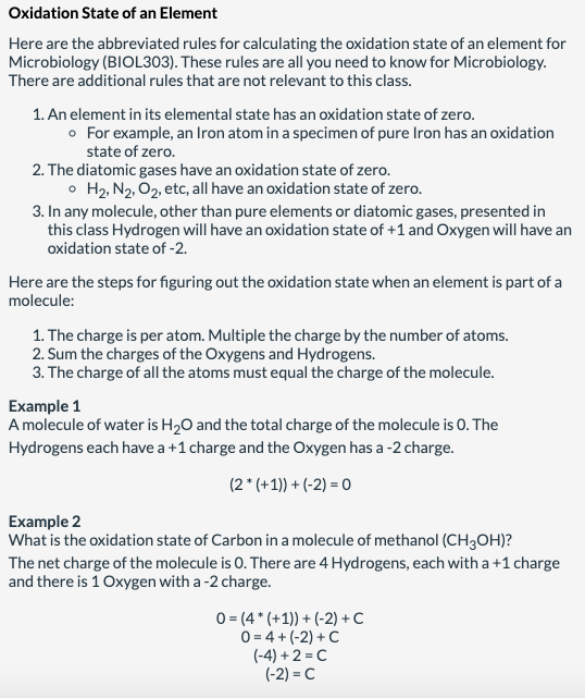 Solved Here are the abbreviated rules for calculating the | Chegg.com