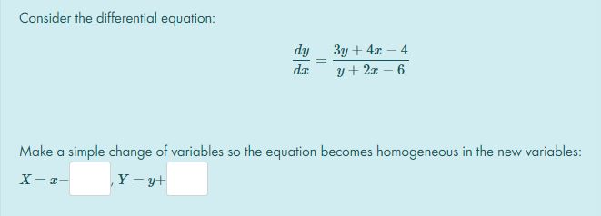 Solved Consider the differential equation: dy dar 3y + 4.C - | Chegg.com