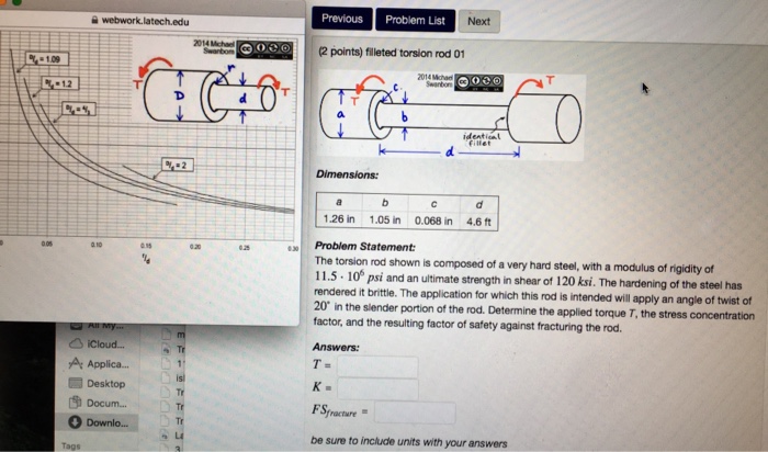 Solved The torsion rod shown is composed of a very hard | Chegg.com