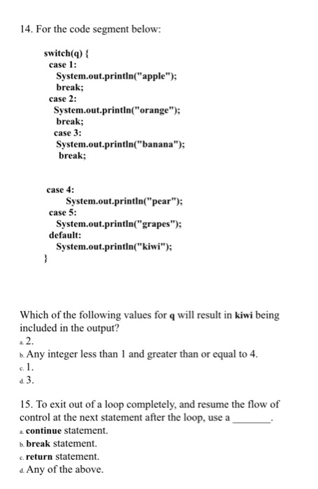 Solved 12. Which formatting flag indicates that the | Chegg.com