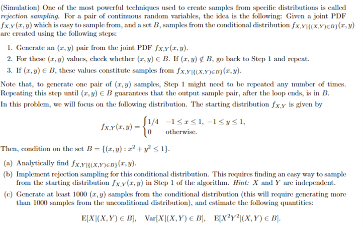 Solved (Simulation) ﻿One of the most powerful techniques | Chegg.com