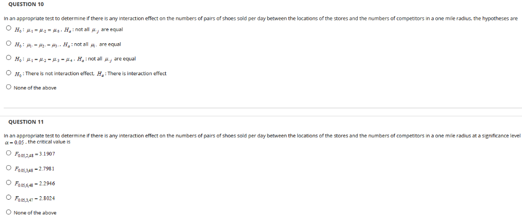 Solved A shoe retailer conducted a study to determine | Chegg.com