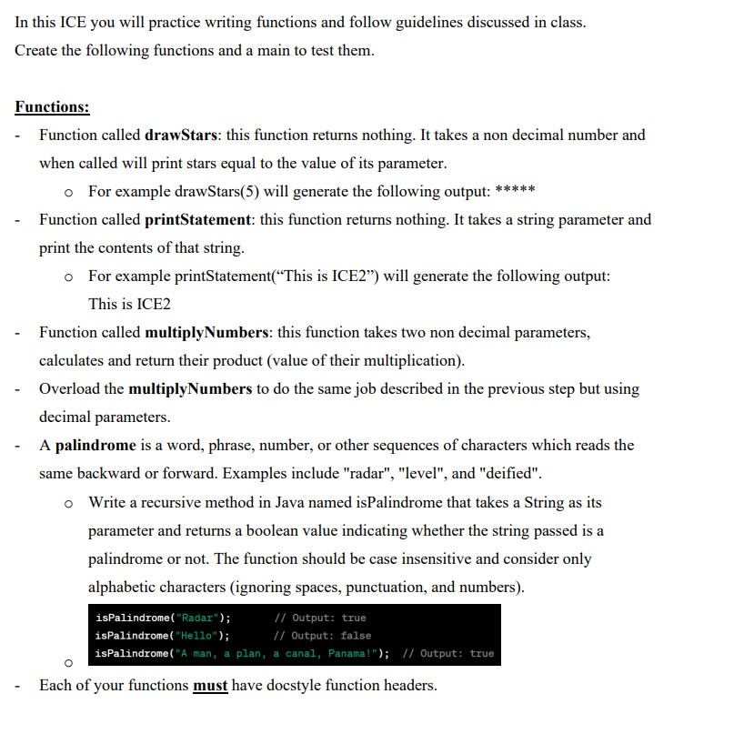 Solved Java Help needed!! Output messages must be | Chegg.com