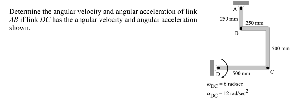 Solved Determine the angular velocity and angular | Chegg.com