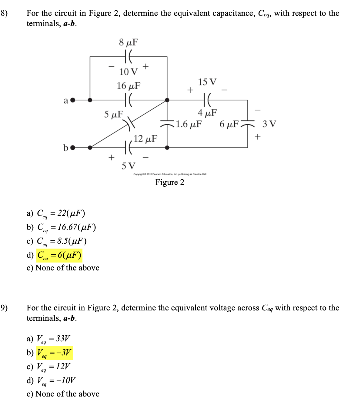 Solved For the circuit in Figure 2, determine the equivalent | Chegg.com