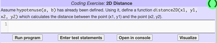 Solved Coding Exercise: The Triangles are Right Using | Chegg.com