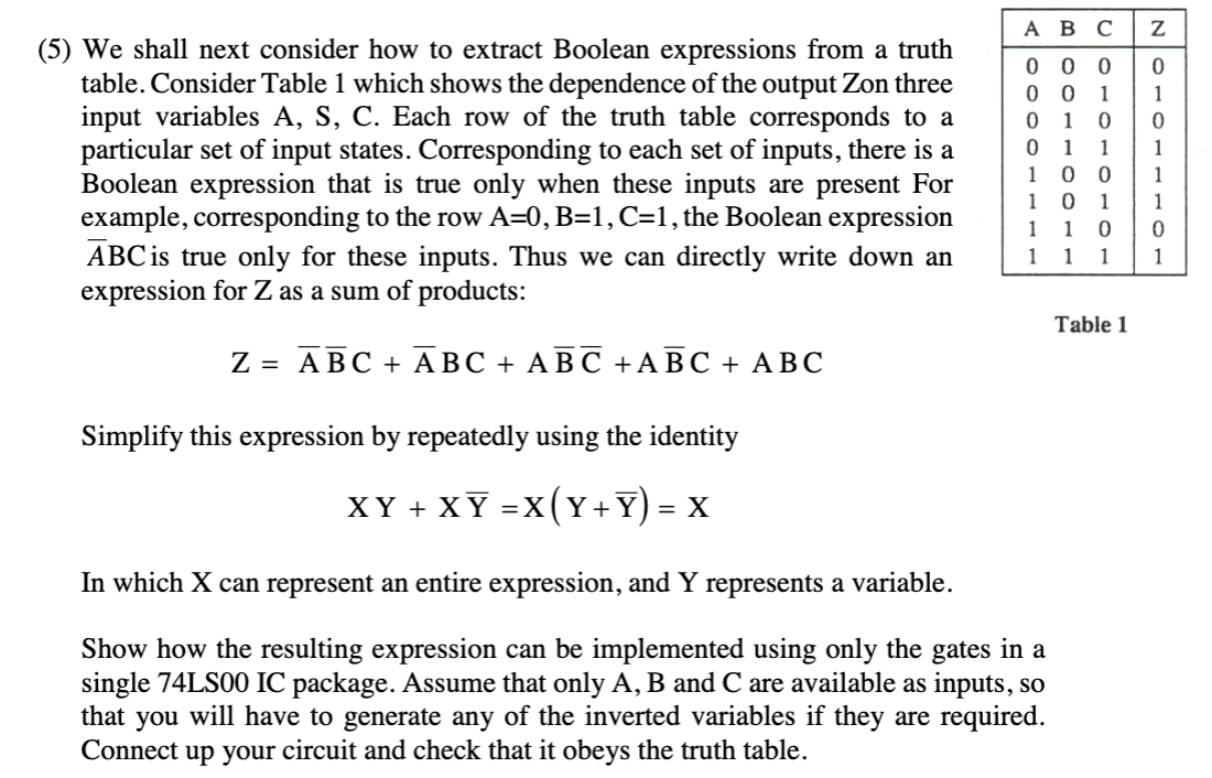Solved А в с Z (5) We shall next consider how to extract | Chegg.com