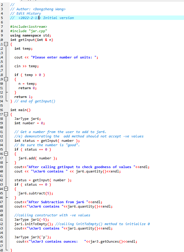 Solved a) Change the function getInput (both the prototype | Chegg.com