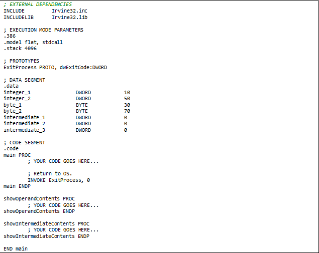 CIS 201 – Assembly Programming – Programming | Chegg.com