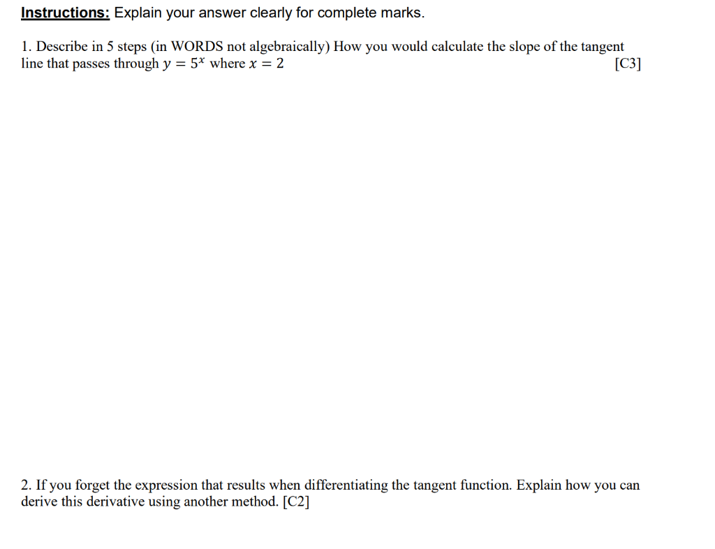 Solved USE YOUR WORDS. FOR EVERY STEP, EXPLAIN IN FULL | Chegg.com