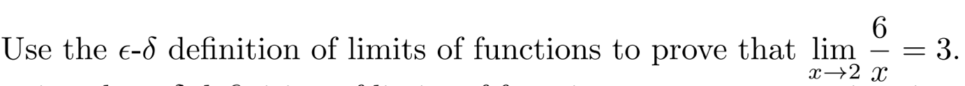 Solved 6 Use the e-8 definition of limits of functions to | Chegg.com