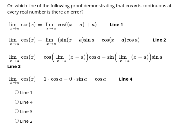 Solved On which line of the following proof demonstrating | Chegg.com