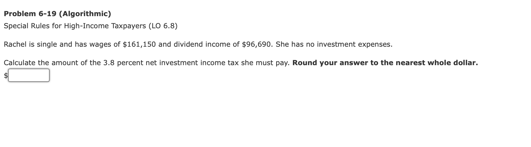 Solved Problem 6-19 (Algorithmic) Special Rules for | Chegg.com