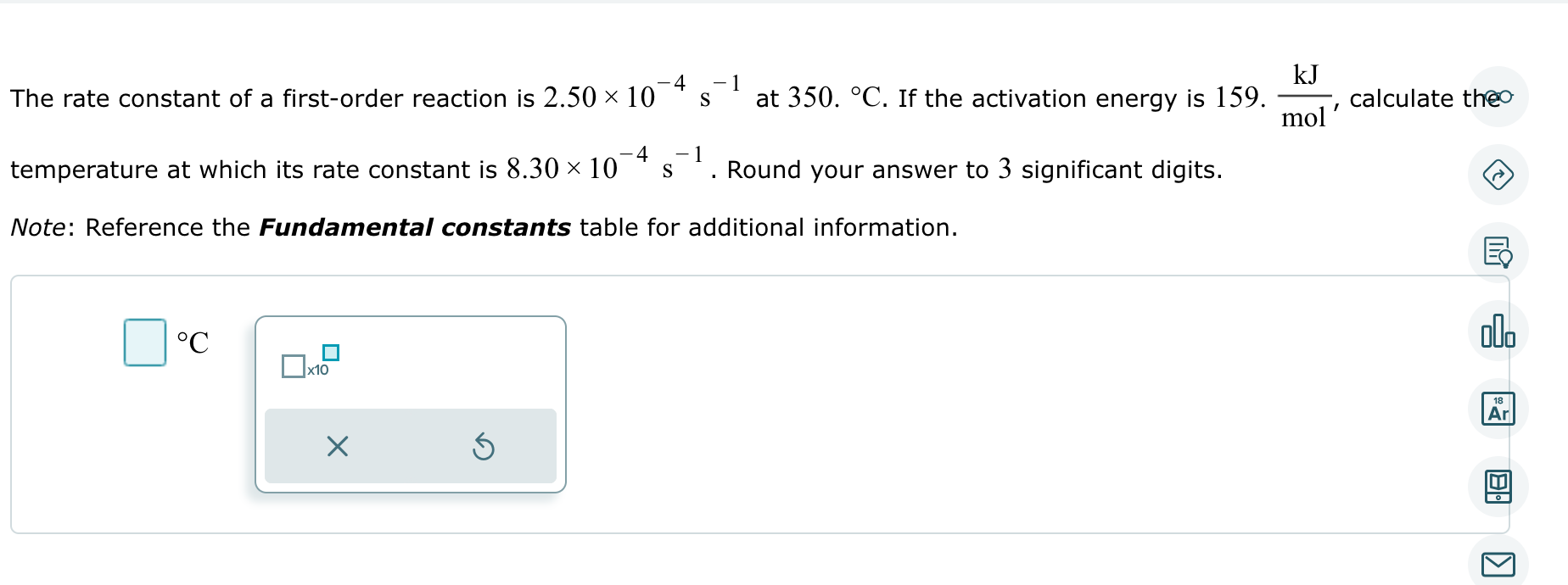 Solved The rate constant of a first-order reaction is | Chegg.com