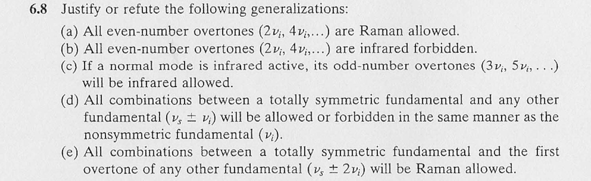 Solved 6.8 Justify or refute the following generalizations: | Chegg.com