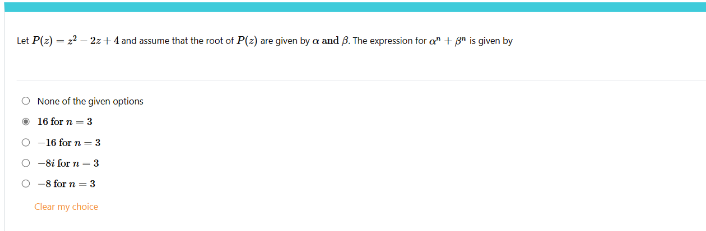 Solved Let P(z)=z2-2z+4 ﻿and assume that the root of P(z) | Chegg.com
