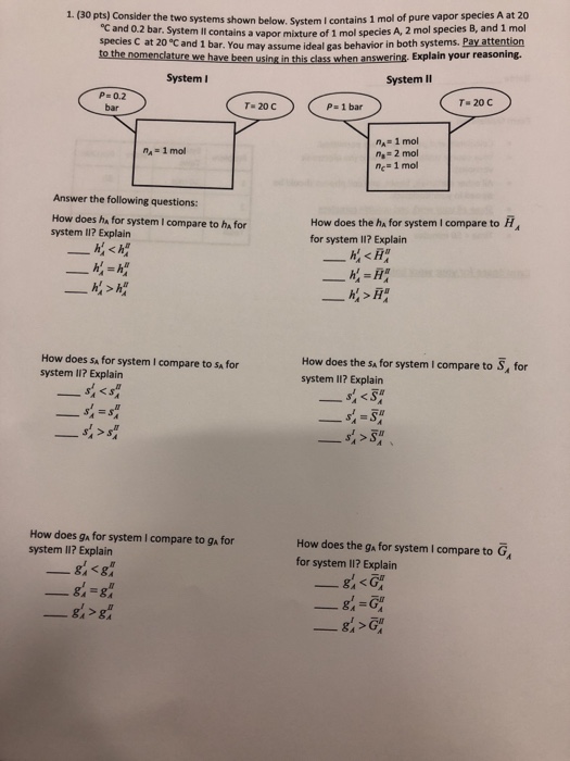 Solved 1.(30 pts) Consider the two systems shown below. | Chegg.com