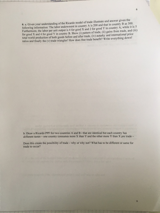 Solved 3a. The questions below are based on trade data for | Chegg.com