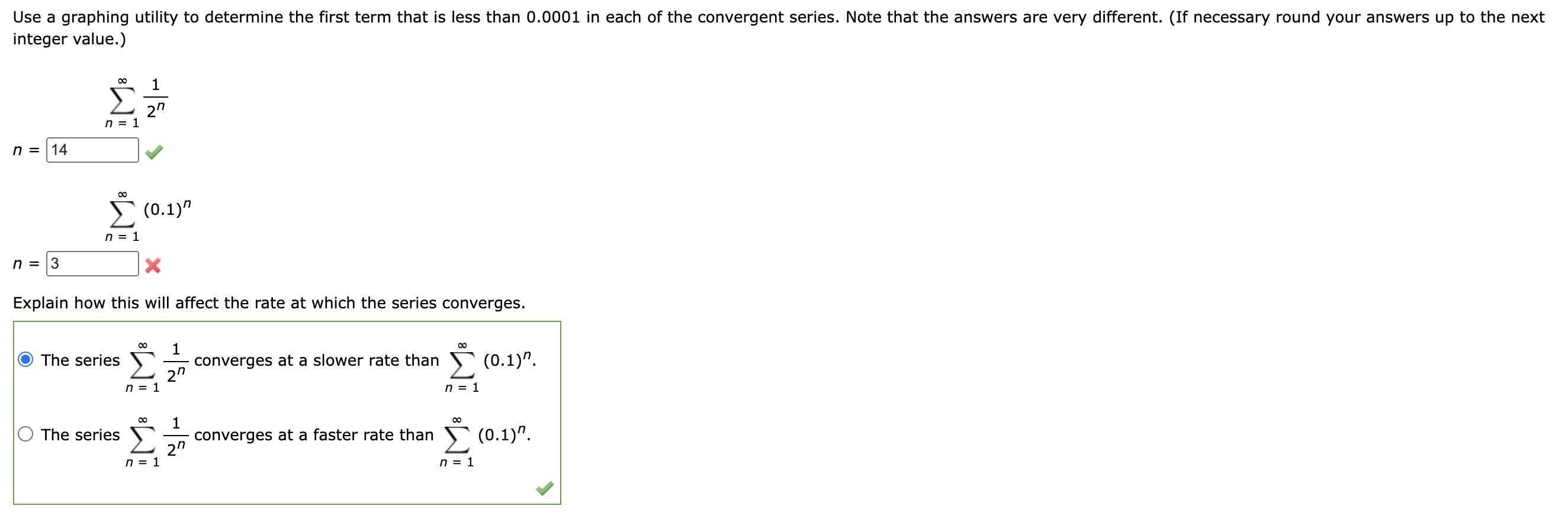 Solved I just want the answer where it shows the red x the | Chegg.com