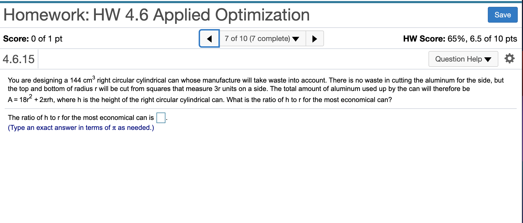 Solved Homework Hw 4 6 Applied Optimization Save Score 0