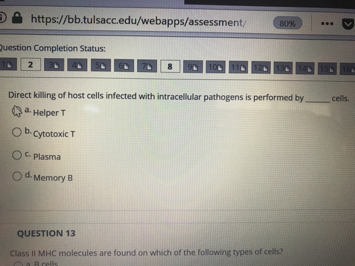 Solved https://bb.tulsacc.edu/webapps/assessment/ (80%) O | Chegg.com
