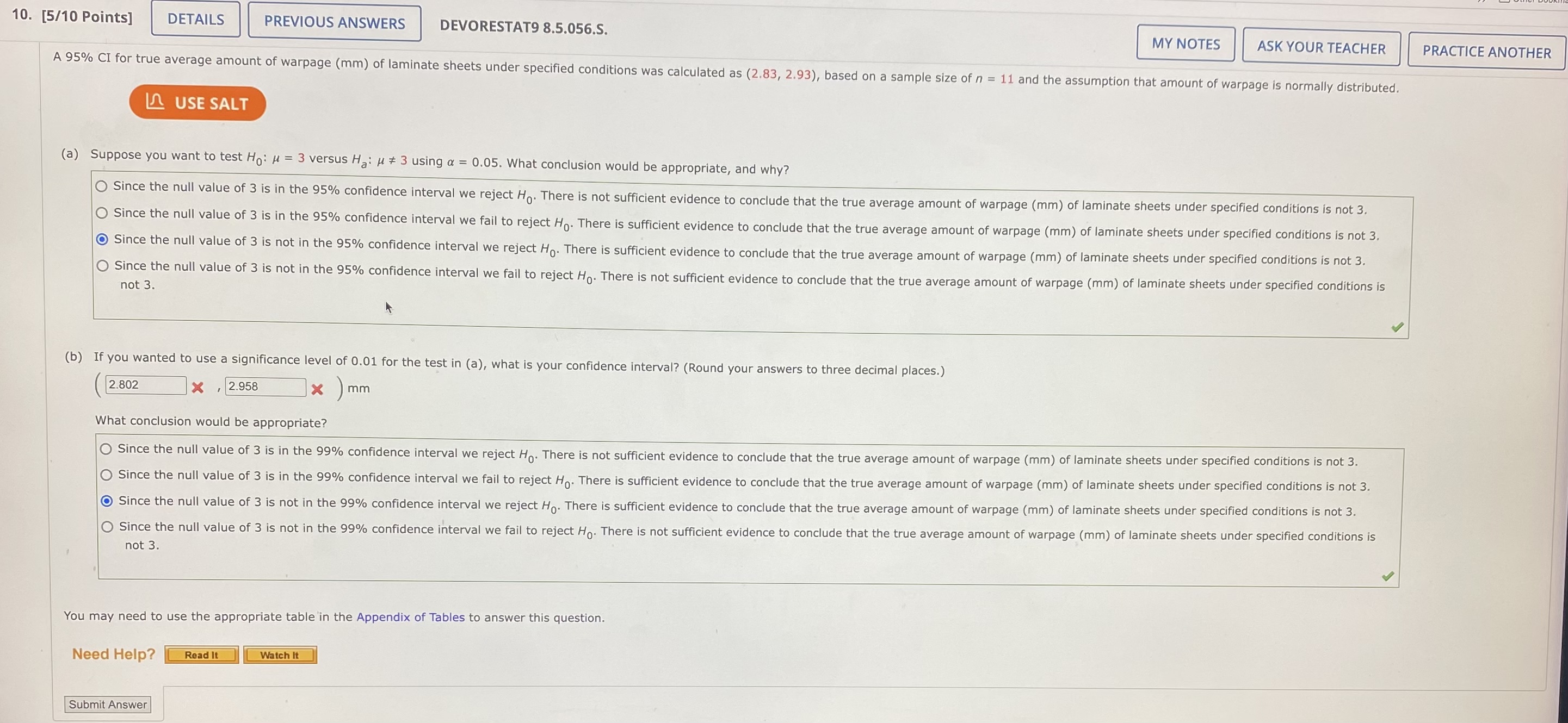 Solved 10. [5/10 Points] DETAILS PREVIOUS ANSWERS | Chegg.com