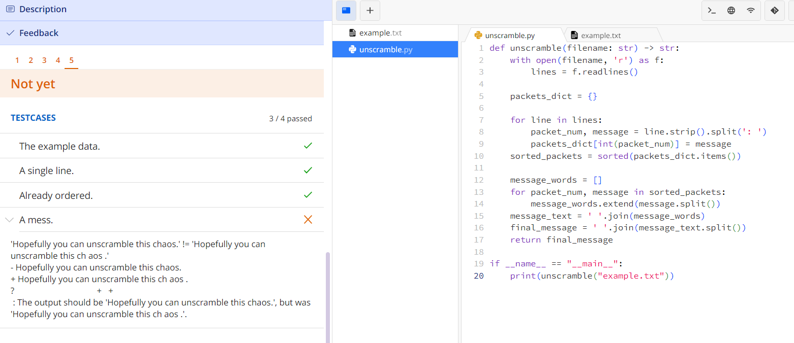 I'm not sure what I'm doing wrong…I haven't been able | Chegg.com