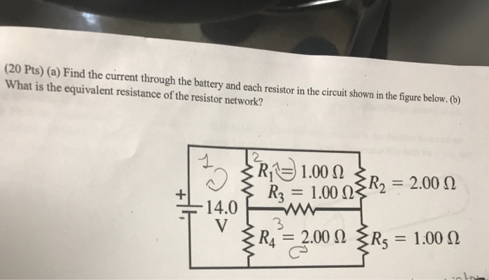 Solved (a) Find the current through the battery and each | Chegg.com