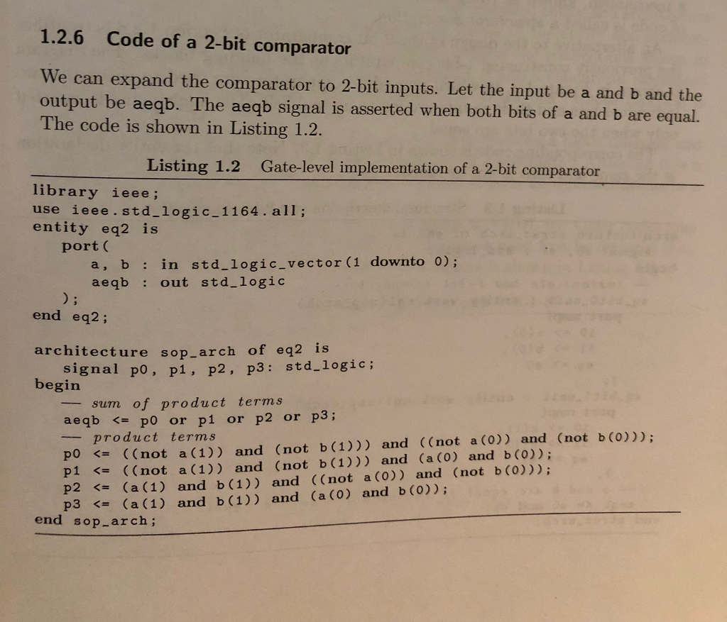 Solved 1 Description Problem 1 Design a 2-bit greater-than | Chegg.com