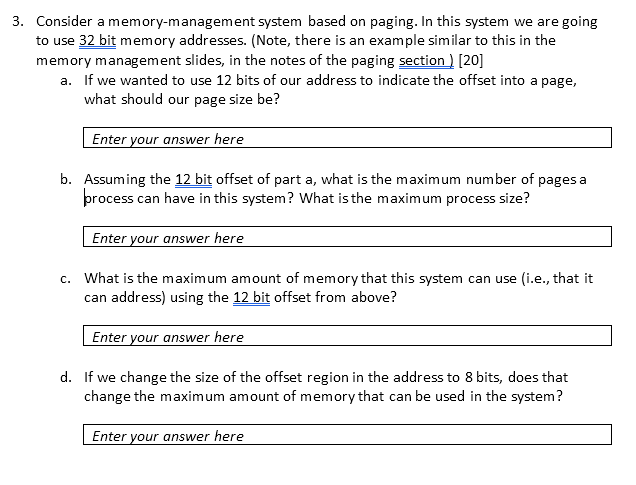 Solved 3. Consider a memory-management system based on | Chegg.com Solved 3. Consider a memory-management system based on | Chegg.com