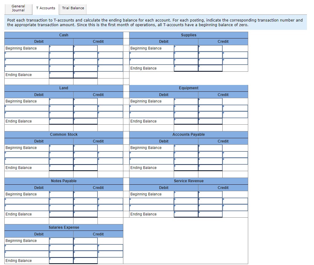 Solved Exercise 2-19 (Algo) Record transactions, post to | Chegg.com