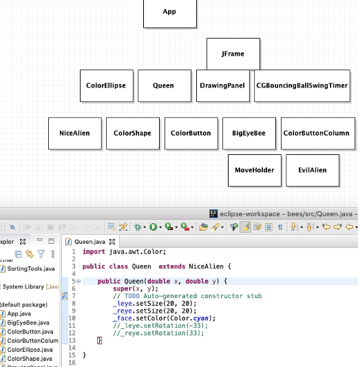 App JFrame ColorEllipse Queen DrawingPanel | Chegg.com