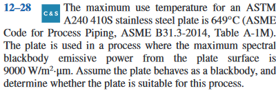Solved 12-28 c\&s The maximum use temperature for an ASTM | Chegg.com