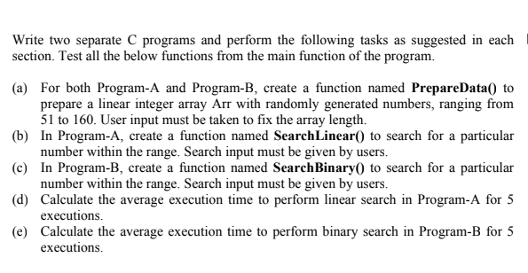 Solved test all the function from the main function. | Chegg.com